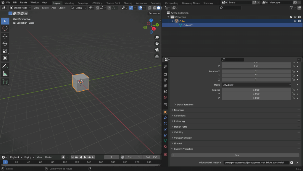 O3DE User Defined Properties - O3DE