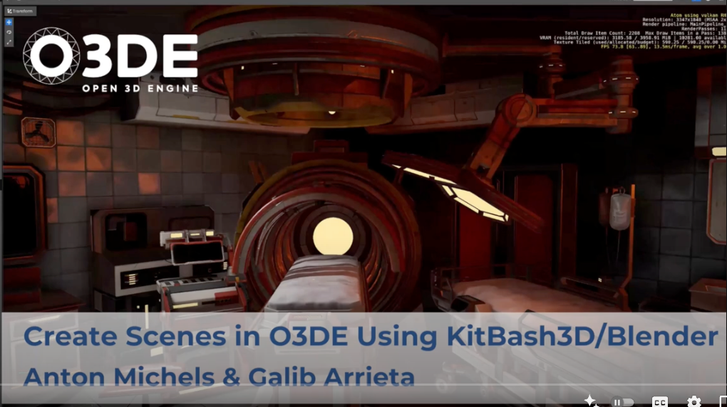 Create Scenes in O3DE Using KitBash3D/Blender - O3DE