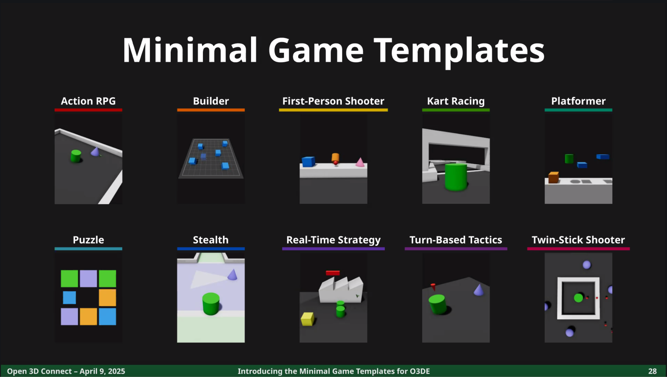 Introducing Minimal Game Templates for O3DE - O3DE
